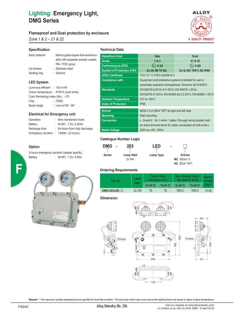 Emergency Light – DMG – TCA Technology Co., Ltd
