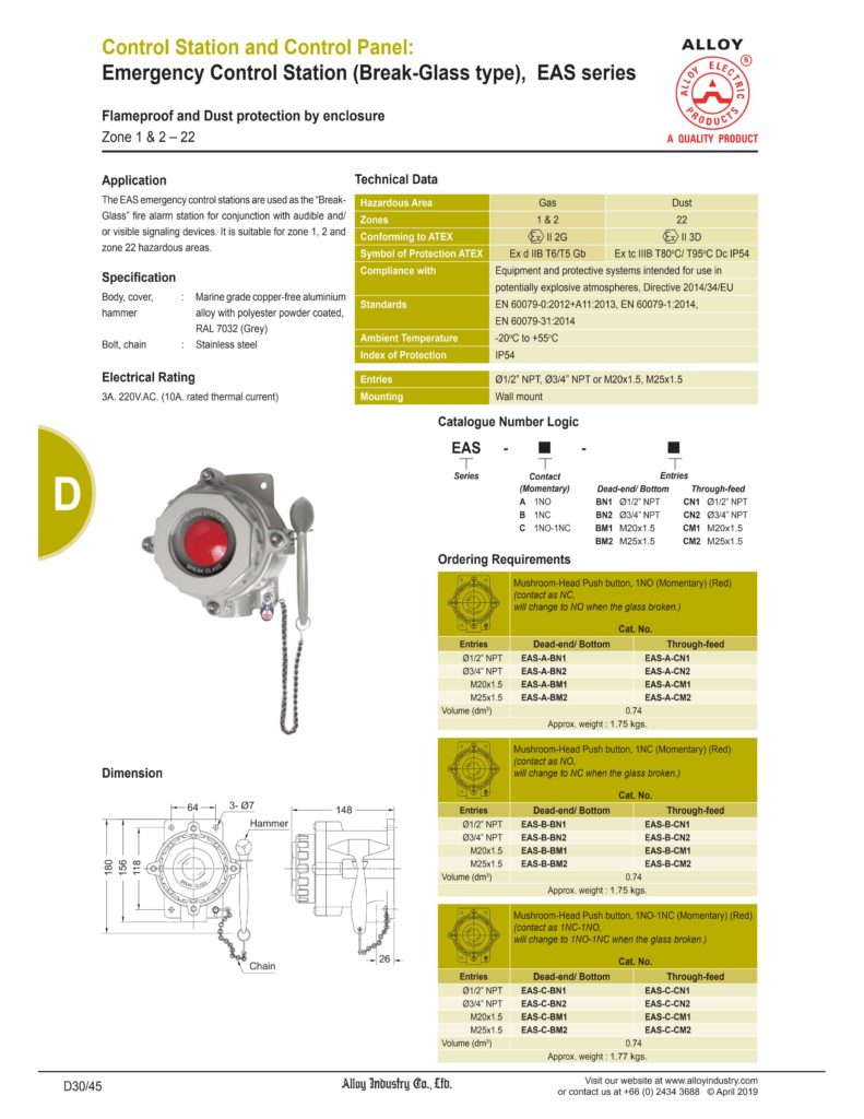 Control Box Emergency – EAS – TCA Technology Co., Ltd