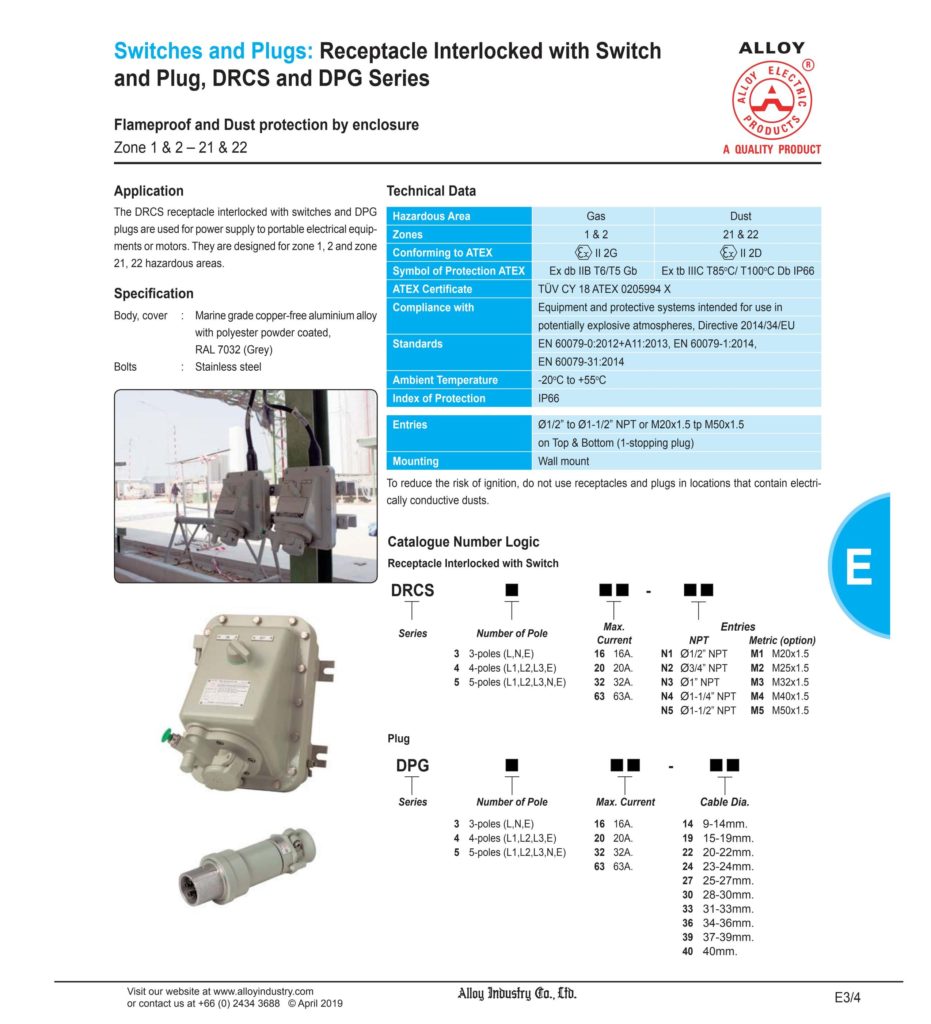 Socket and Plug – DRCS and DPG – TCA Technology Co., Ltd